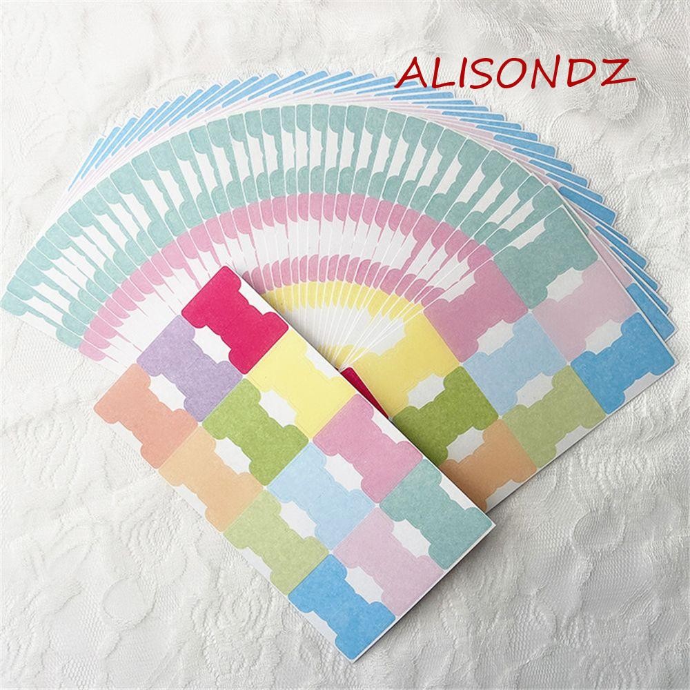 ALISONDZ Index Label Sticker Personalized 120pcs File Tabs Planner ...