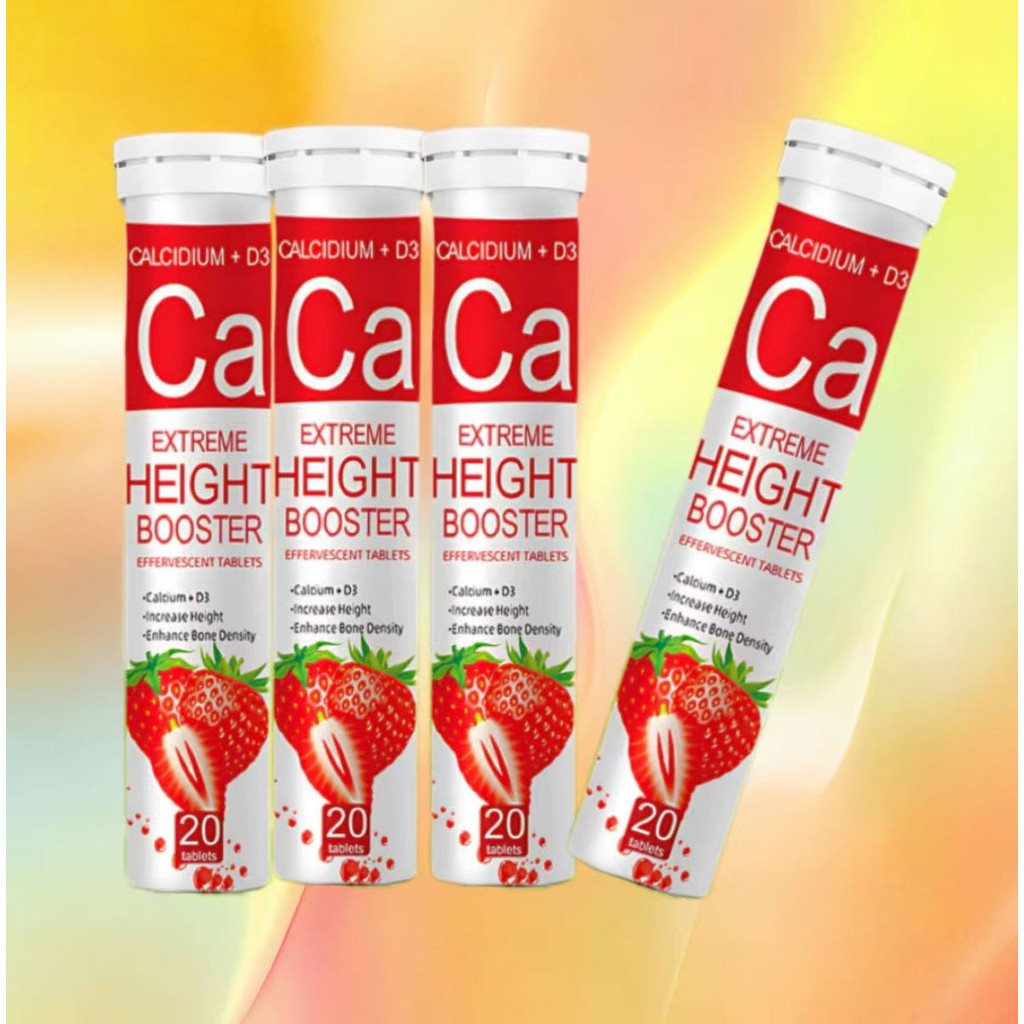 Extreme Height Booster Effervescent Tablet Natural Height Growth Enhancer Improve Bone Health ...