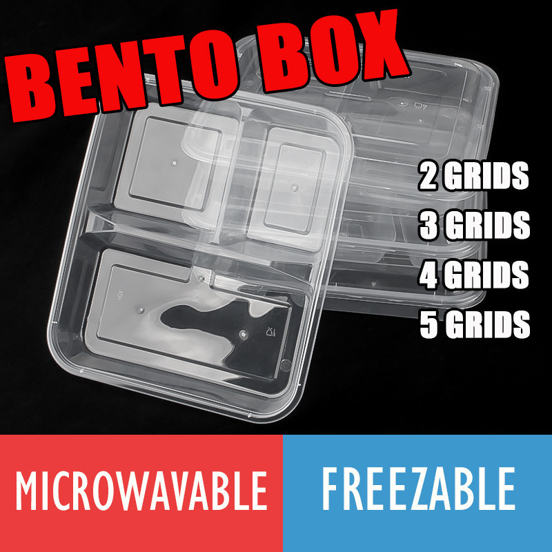 10/30pcs Bento Box Tray With Plastic Lid Microwavable Food Box Cleak ...