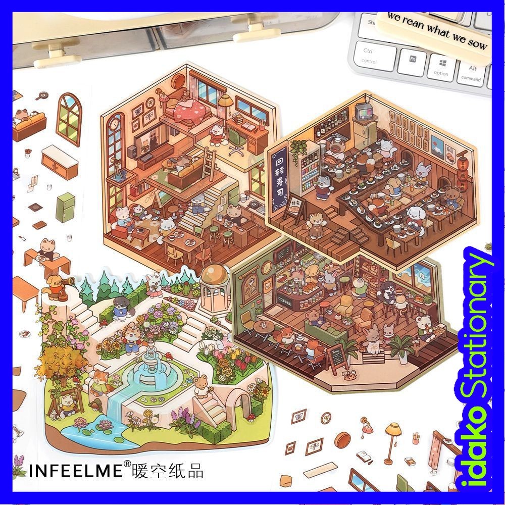 Idako 3D Sticker Miniature [Today Opening Series] Vol.2 Three ...