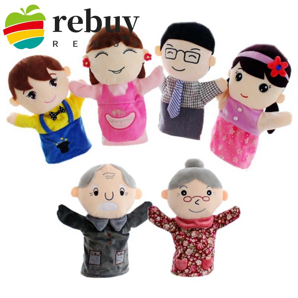 REBUY Family Finger Puppets Plush Dolls Toy Feisty Finger Dolls Cloth ...