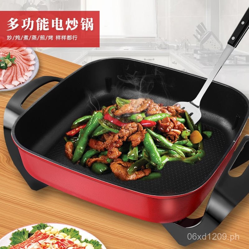 Steamer Stir-Fry Pan BBQ Flat Pan Multi-Functional Egg Hot Pot ...