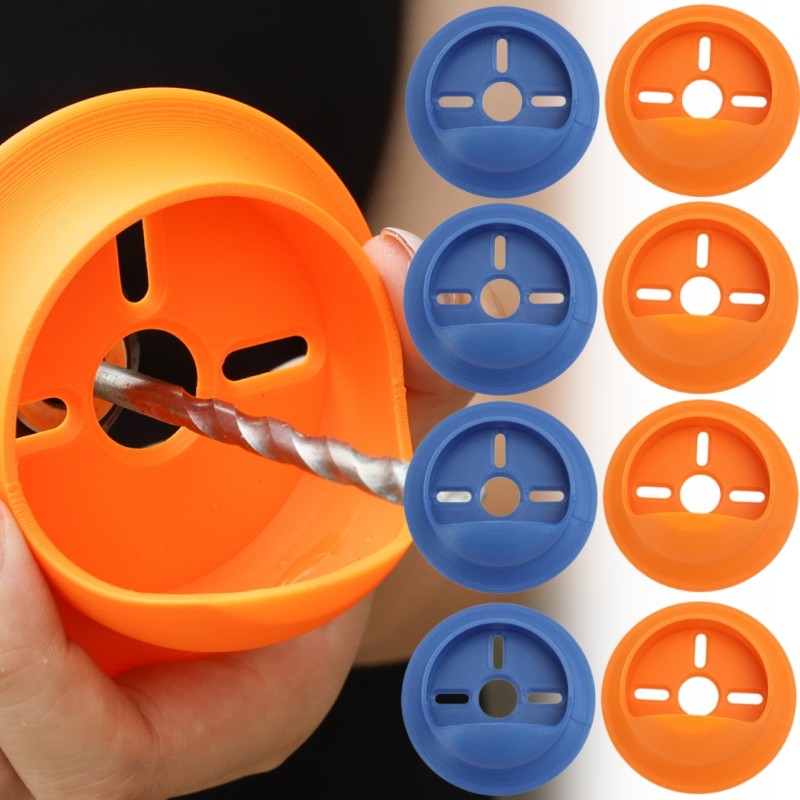4Pcs Electric Drill Bit Dust Collector - Drilling Dust Proof Bowl ...