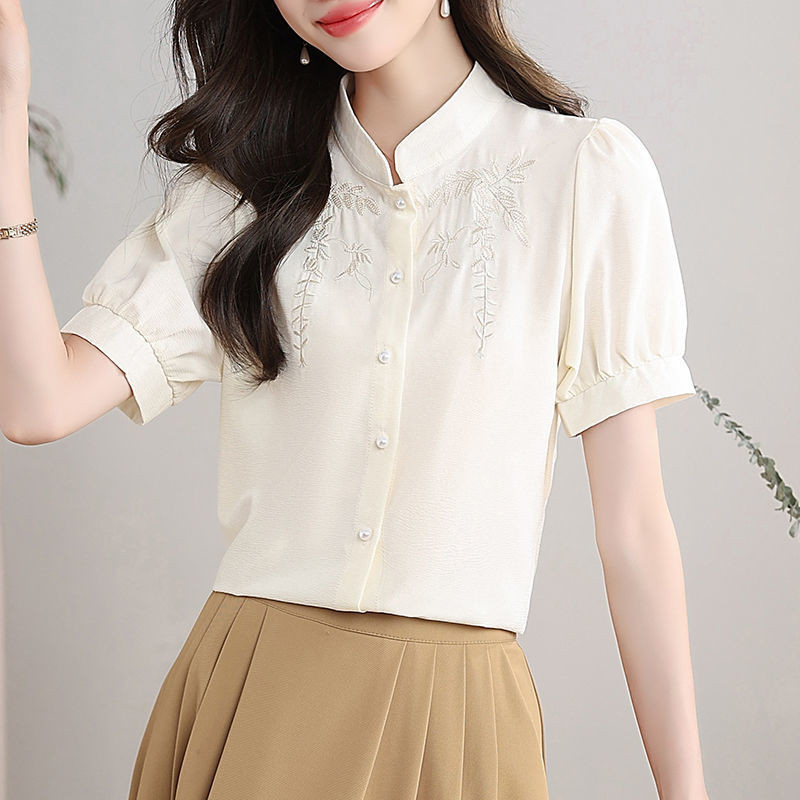 Filipiniana Attire Blouse Barong For Women Lady Barong Short Sleeve ...