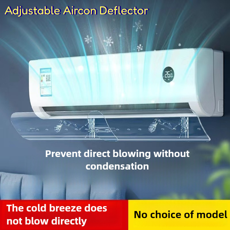 Adjustable Aircon Deflector 270° Retractable Thickened Material ...