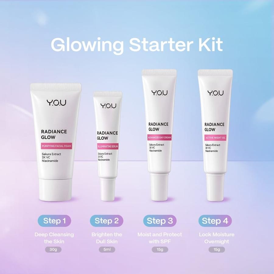 Y.O.U YOU Radiance Glow Starter Kit | Skincare PACKAGE | Brightening ...