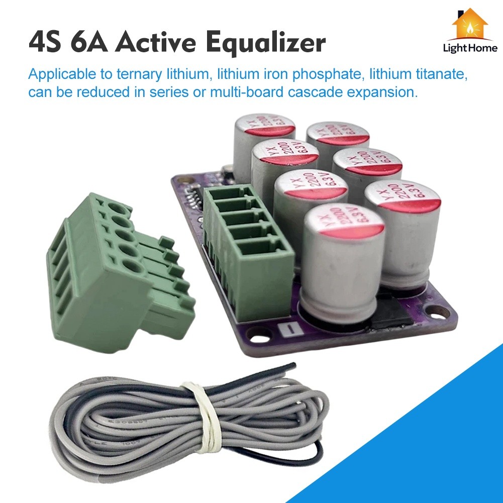 4S 6A Active Equalizer Whole Group Balancer Lifepo4 Lithium Battery Energy Transfer Equalization ...