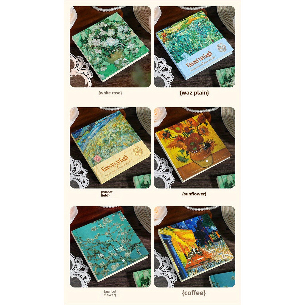 Van Gogh Sketch Book Blank Sketch Pad Journal with Famous Paintings ...