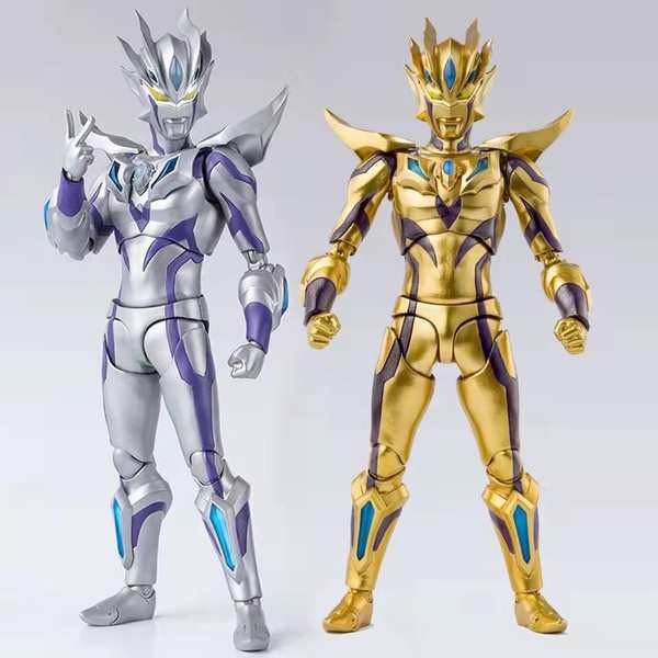 Golden Ultraman Figure Multi-Joint Movable Figure Assembly Model Diga ...