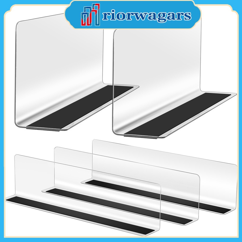 Clear Acrylic Shelf Dividers Closets Shelf PVC Barrier Table Shield ...