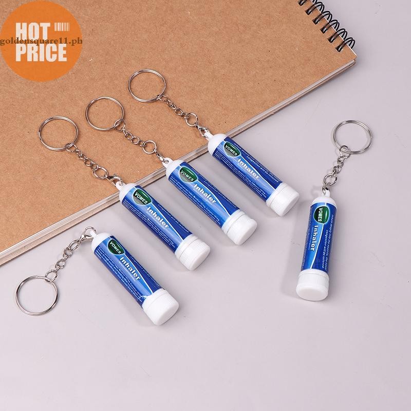 GOLDEN 5Pcs Nasal Stick Keychain Boosts Focus Inhaler Tubes Cooling ...