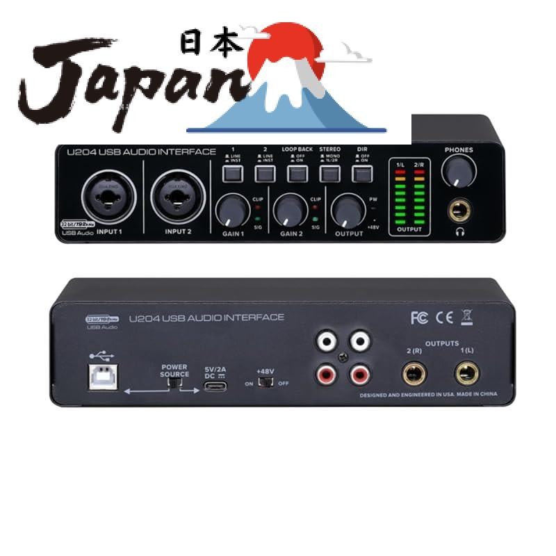 [import from Japan] BOMGE U204 USB audio interface for PC computer music recording, 2x2 guitar ...