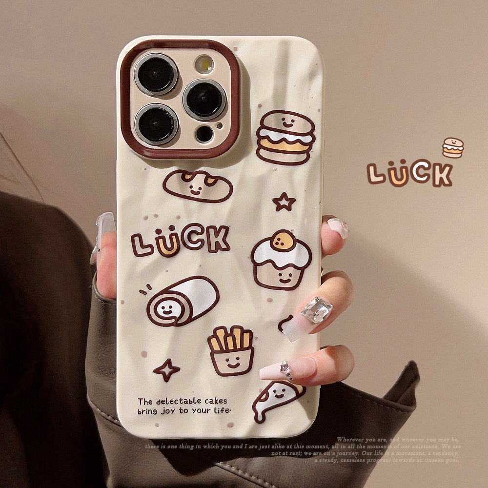 Ins Graffiti Bread Silicone Case For Iphone SE2020 7/8 Plus 15 14 X XR ...