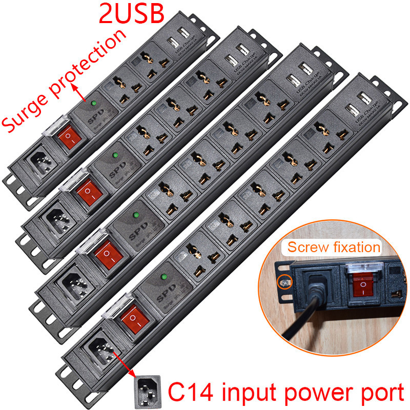 C14 Interface PDU Power Strip distribution unit 2-12Ways Universal ...