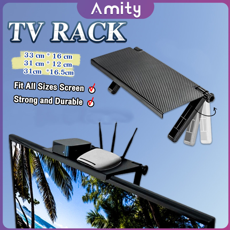 Amity Adjustable TV Wireless Router Set-Top Box Rack Desktop Storage ...