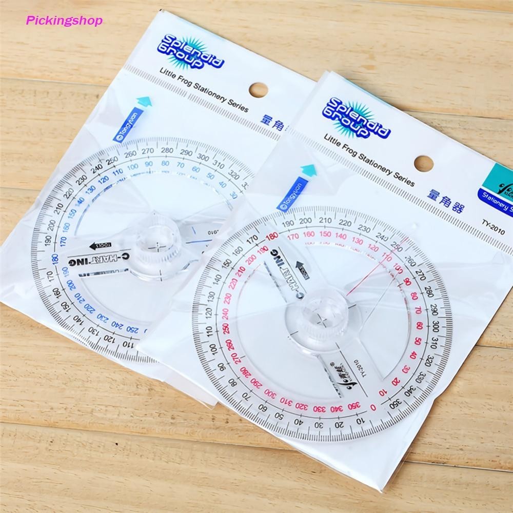 Arm Rotary Measuring Ruler Plastic 360 Degree Pointer Protractor Angle Finder Measurement Height ...