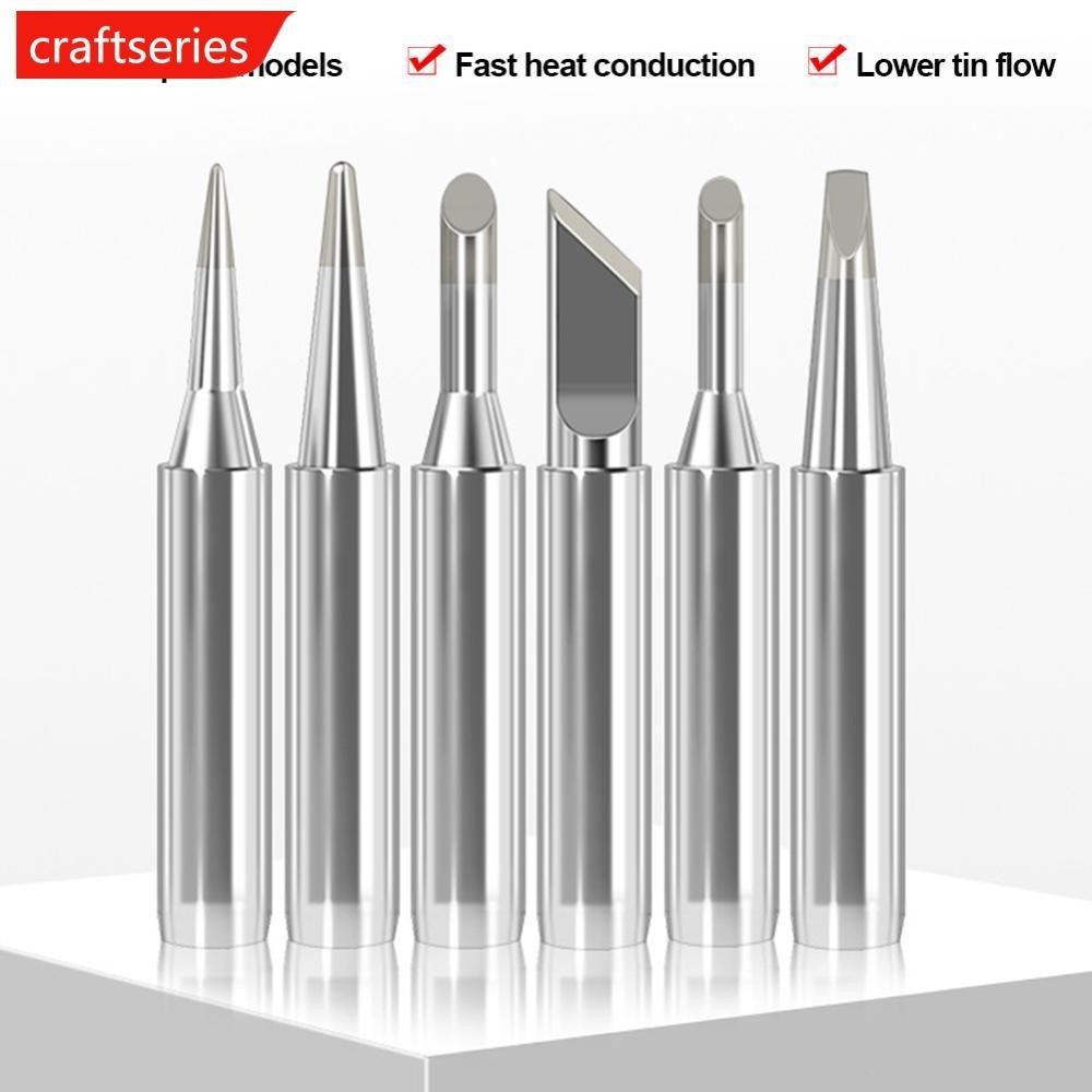 CRAFTSERIES 5pcs 900M-T I+B+K+2.4D+3C Electric Soldering Iron Tip Lead ...