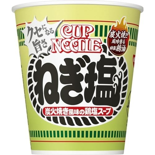 Cup Noodles Negi Shio [charcoal-grilled chicken salt soup flavor ...