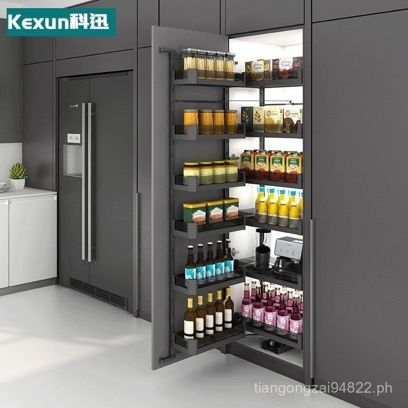 Kitchen Monster Pull-out Basket High Cabinet Glass Pull-out Basket ...