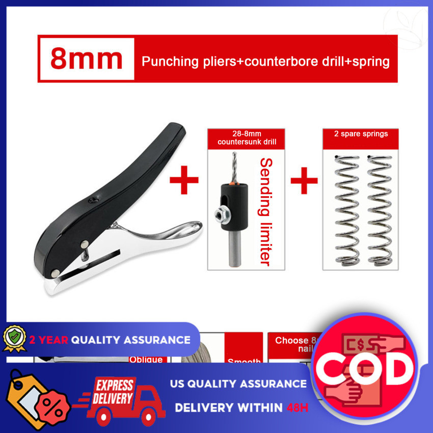 Screw Covers Hole Punch 8mm Aperture Round Punch Plier Credit Photo ...