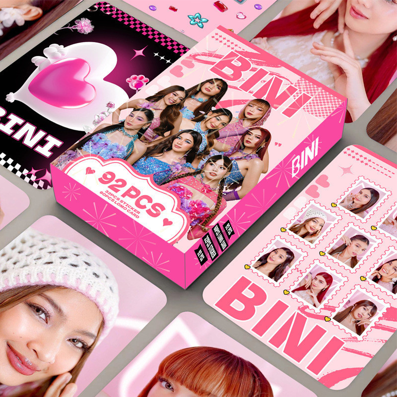 10-96pcs BINI Photocards biniverse Laser Hologram Lomo Cards Aiah Colet ...