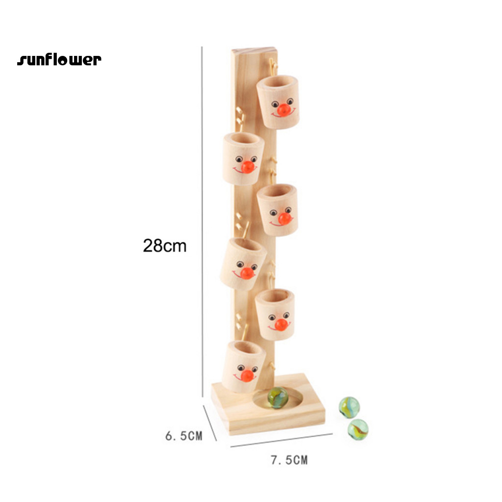 SU Baby Wooden Blocks Tree Marble Ball Run Track Game Children Toy Gift ...
