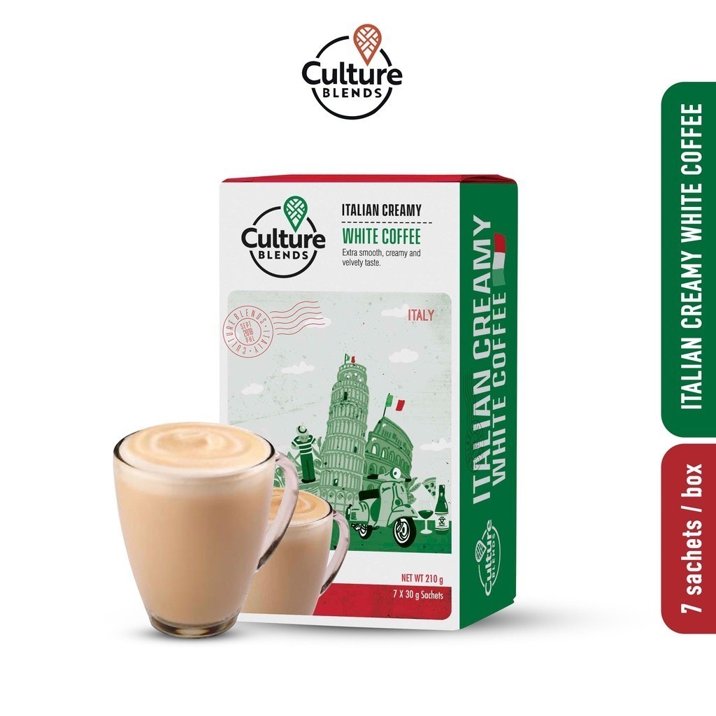 IWG CULTURE BLENDS Italian Creamy White Coffee 30g x 7 sachets | Shopee ...