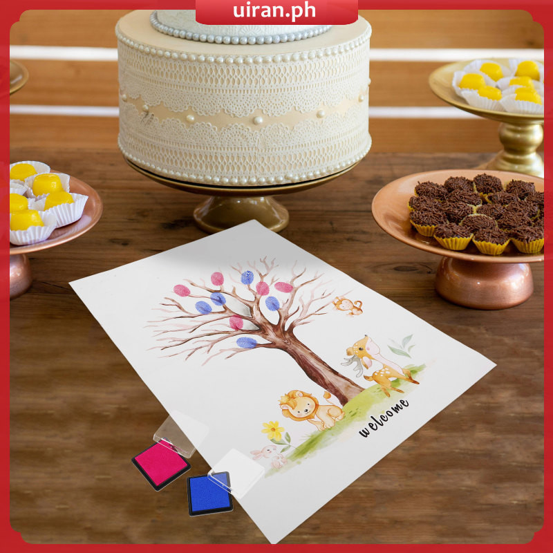 Guestbook Decorations Posters Gender Reveal Kit Theme Ideas Fingerprint ...