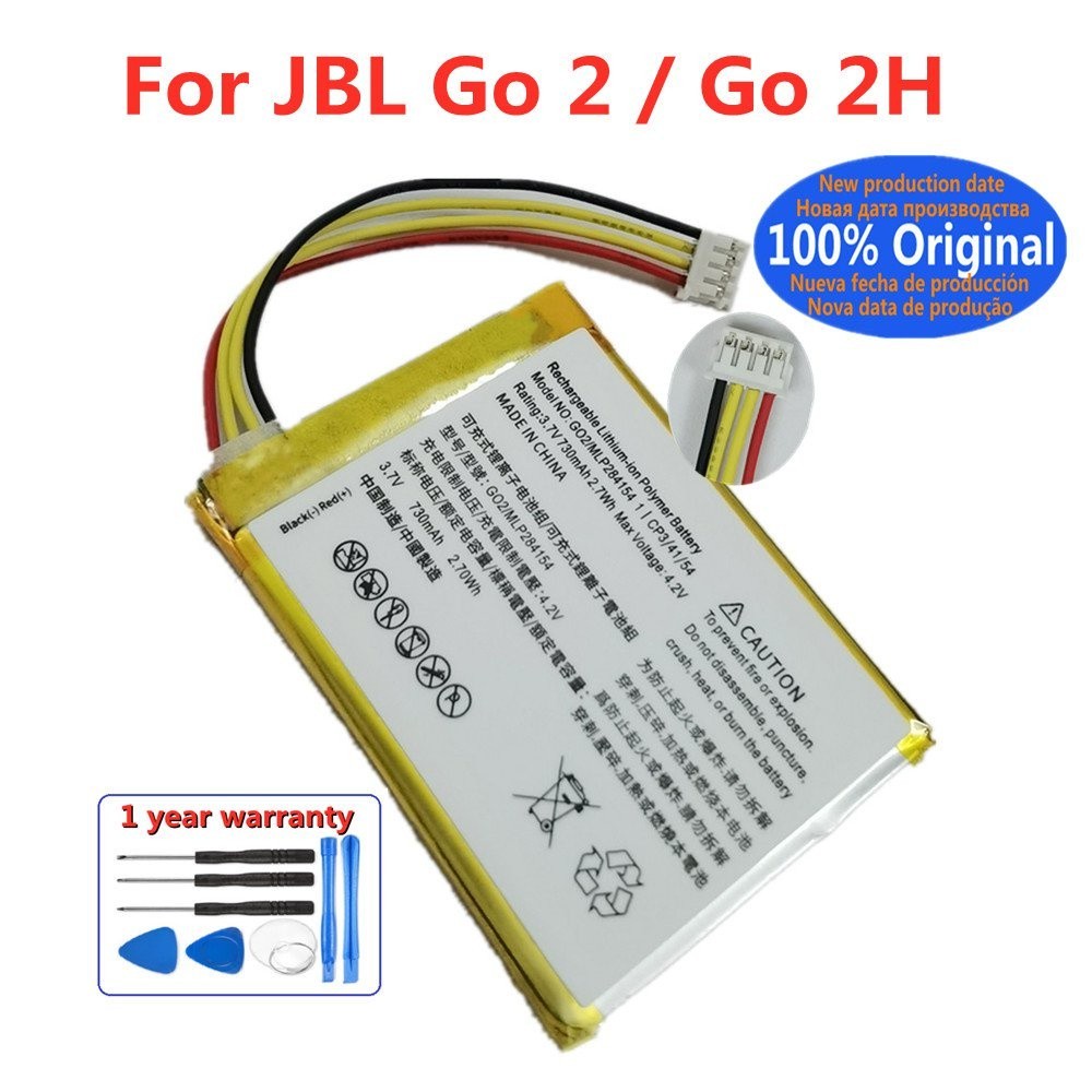 RQ∈∈∈High Quality Original Speaker Battery 730mAh For JBL Go 2 / Go 2h ...