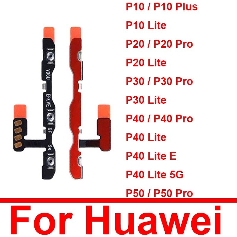 Power Volume Buttons Flex Cable For Huawei P10 P20 P30 P40 Lite Pro P10 ...