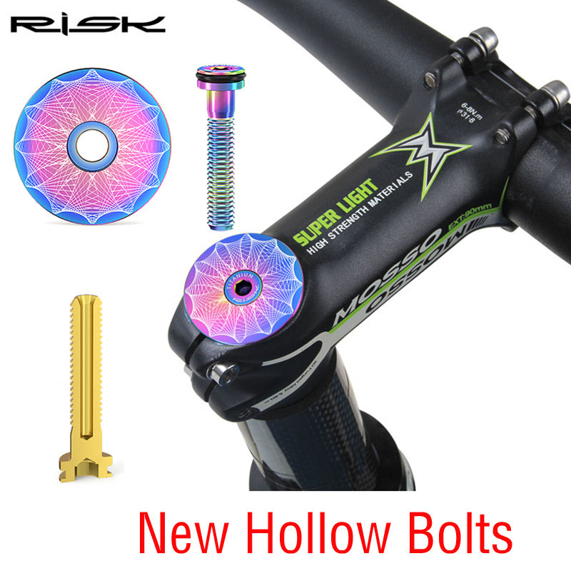 Risk Bike Parts Headset Cap Kit M6*30MM Bicycle Stem Bolts Ultralight ...