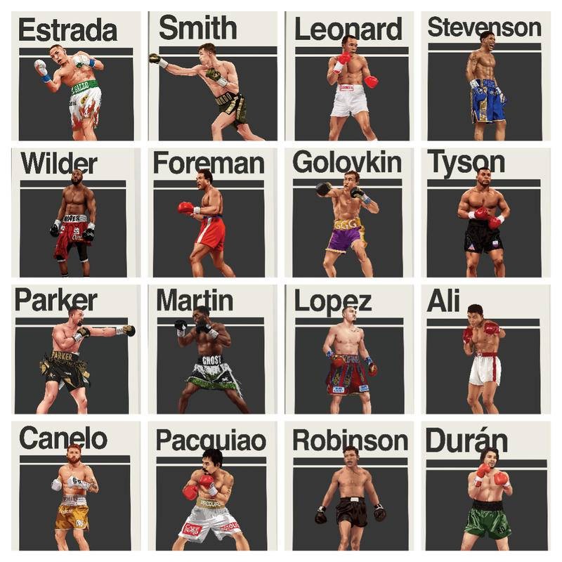 Boxing Poster Modern Boxing Print Minimalist Boxing Wall Art Boxing ...