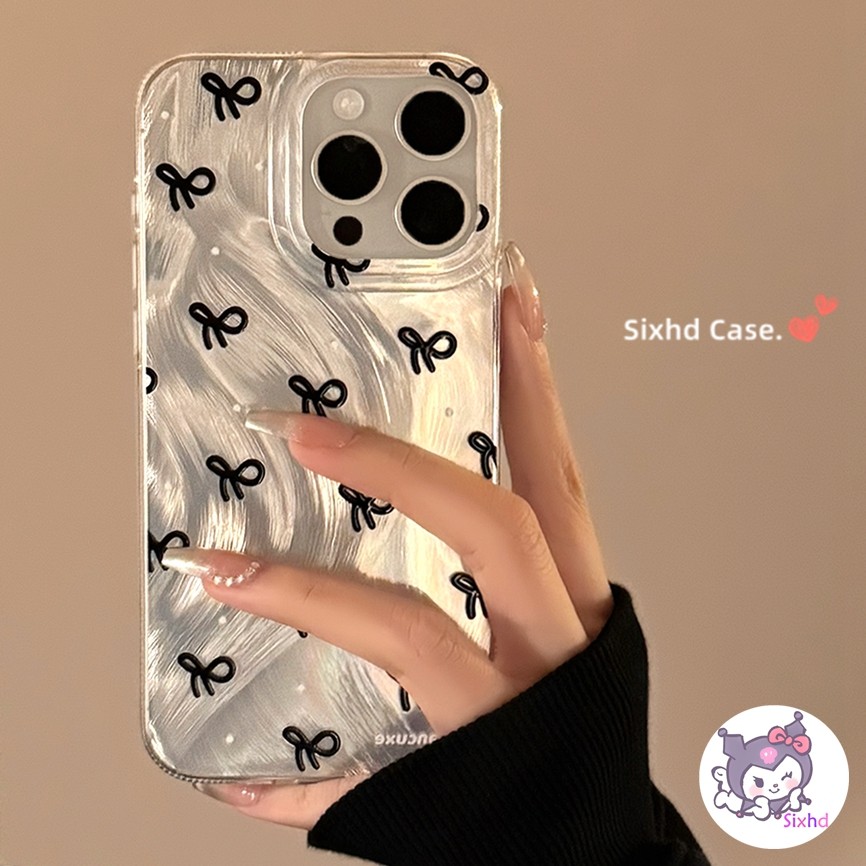 Ins Korea Cute Black Bow Phone Case For ITEL A50 A70 A60 S23 Plus ITEL ...