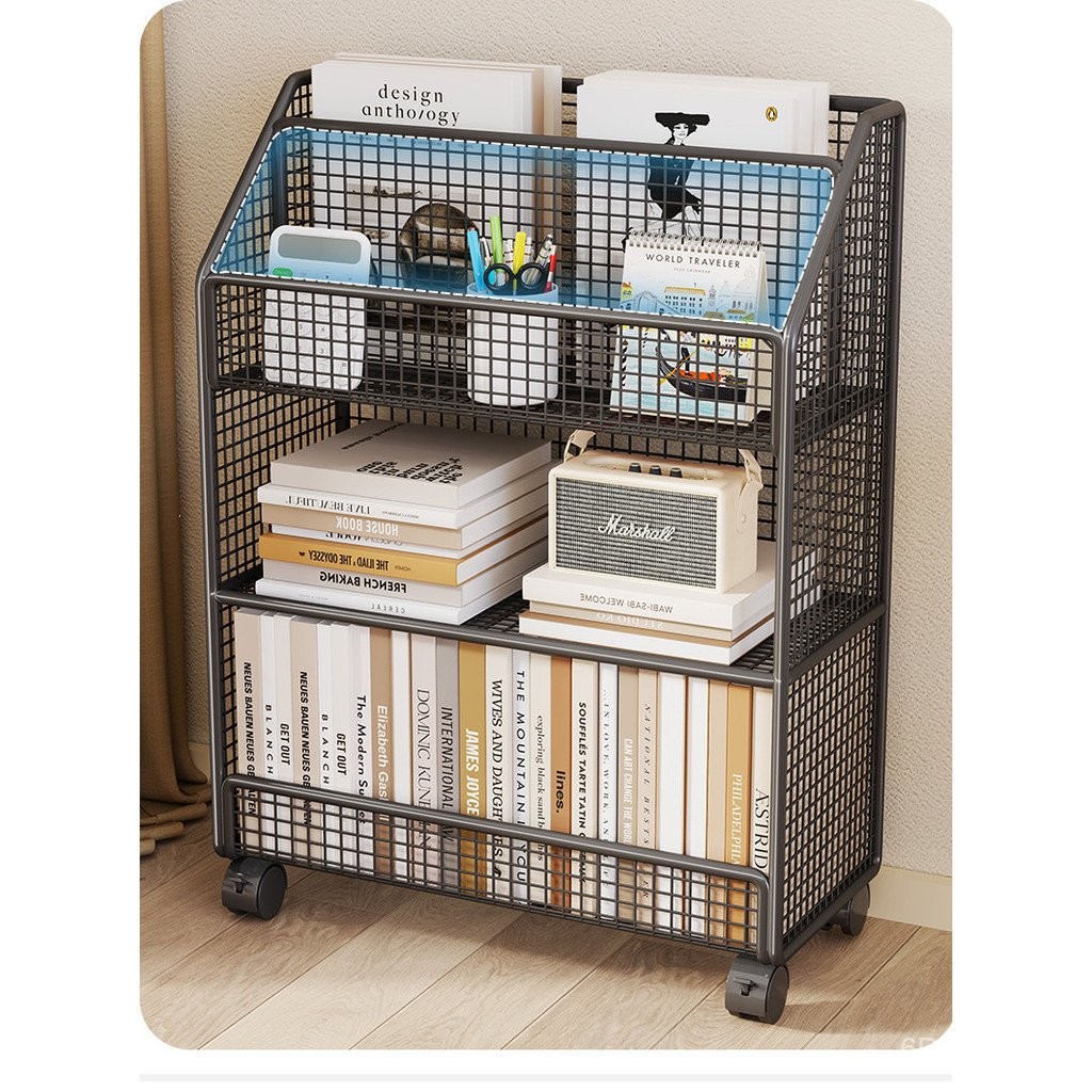 under-Table Book Storage Box Pulley Bookcase Student Classroom Table ...