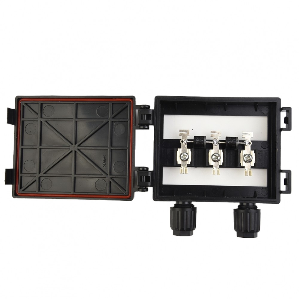 Clip On PV For Solar Junction Box for 50W 120W For Solar Panels Easy to ...