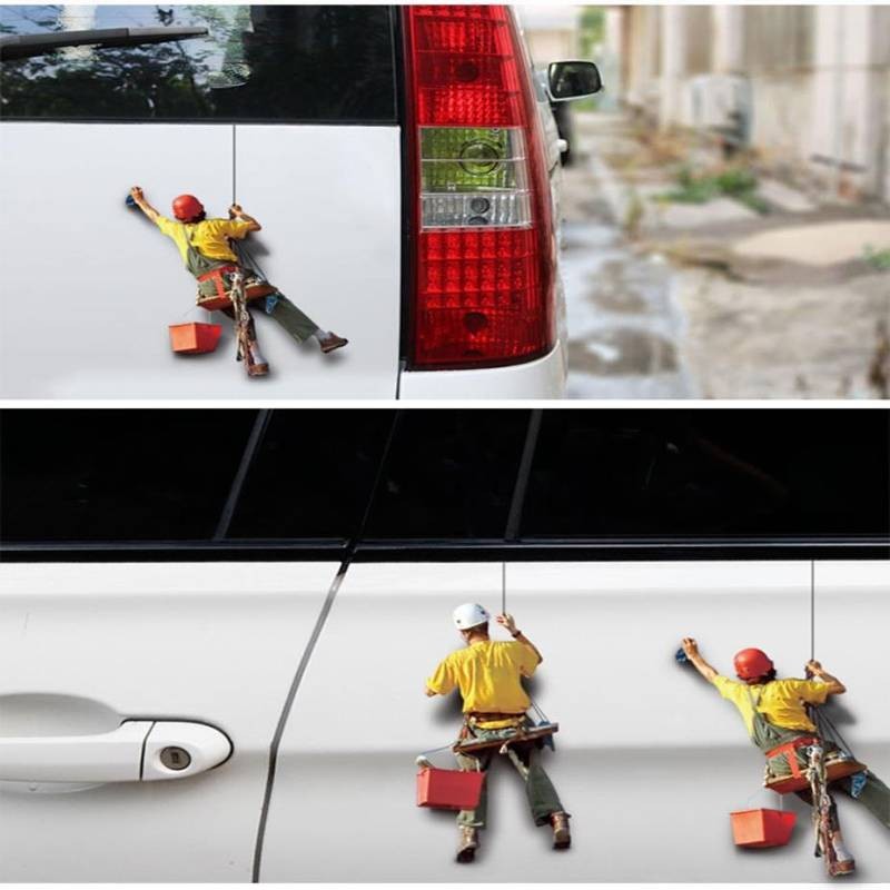 Spider Man Bumper Stickers Fun and Unique Car Body Sticker Scratch ...