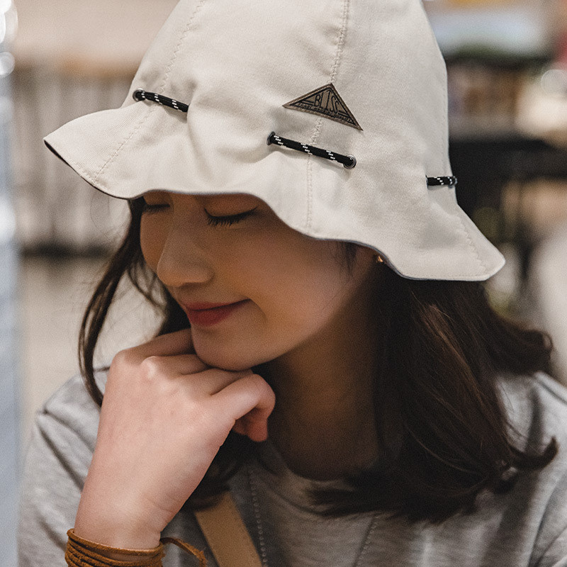 Modern Women Retro Black Dual-use Bucket Hat Portable Portable Coin ...