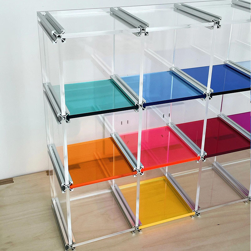 Transparent suspended cup holder, acrylic cup storage rack, aluminum ...