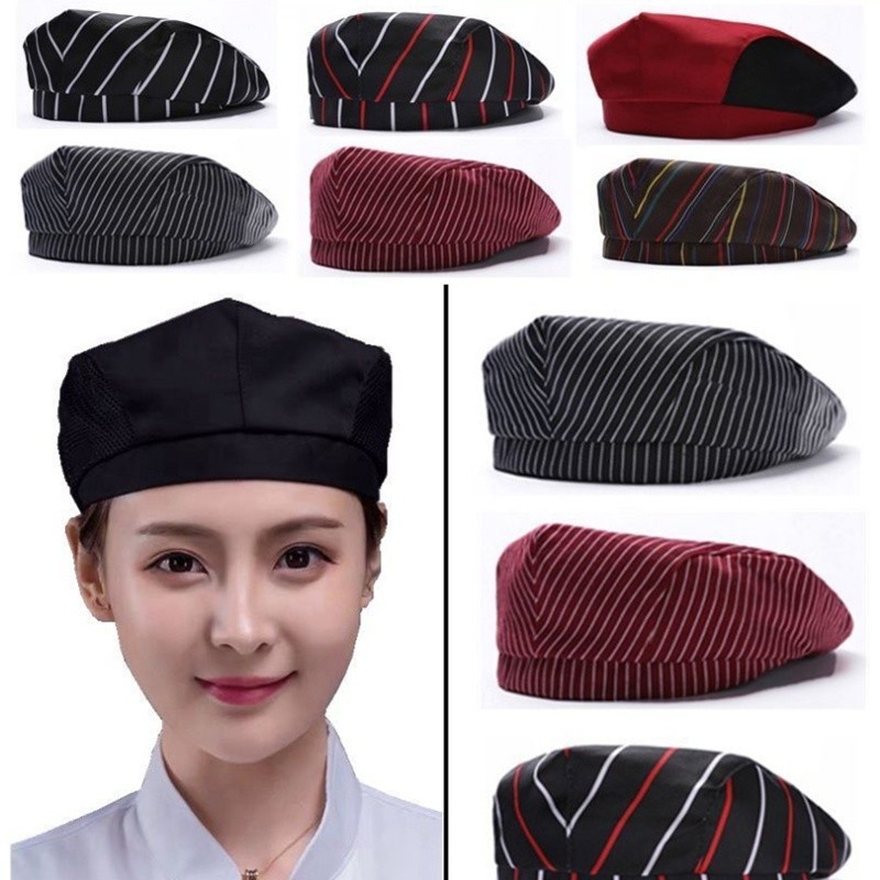 Chef Hat Kitchen Hat for Cooking Cafe Bar Waiter Work Beret Hotel Work ...
