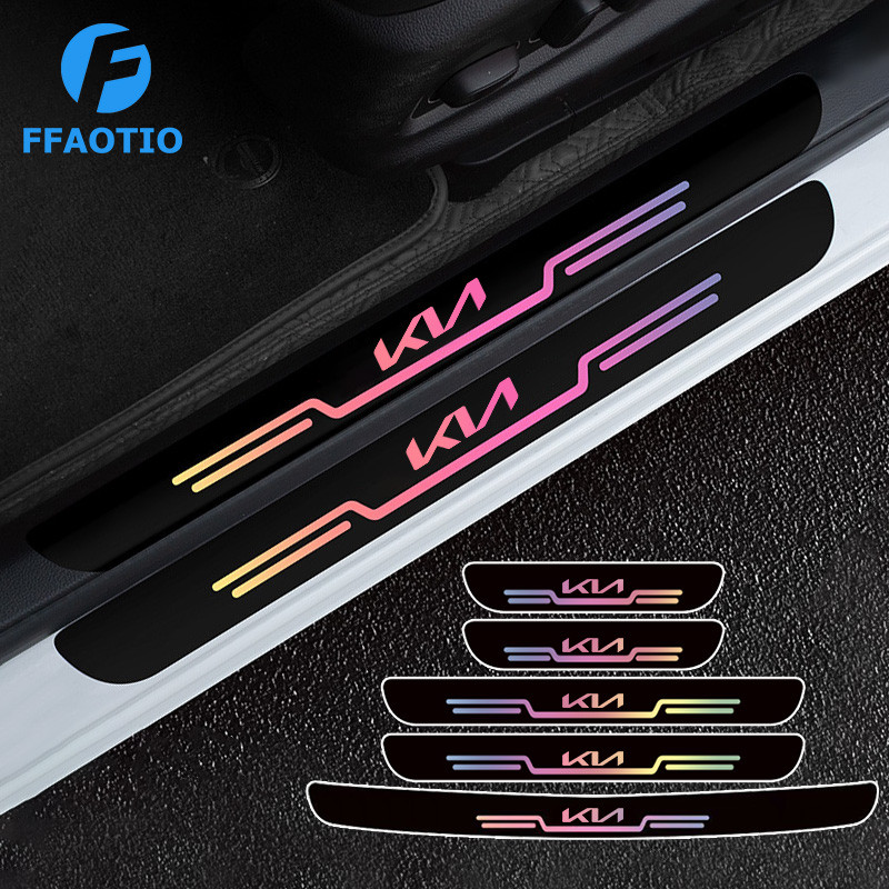 FFAOTIO Laser Car Threshold Sticker Rear Bumper Protector Car ...