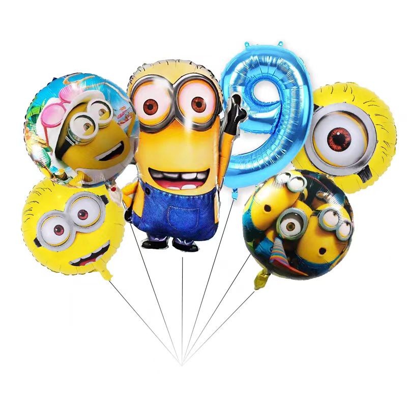 Minions Theme Children's Party Cartoon Color Digital Aluminum Foil ...