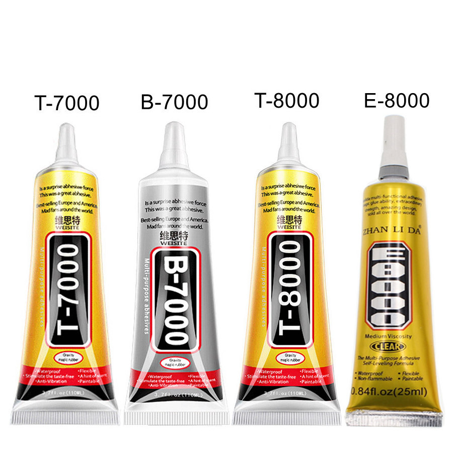 Multi-Purpose B7000 E8000 T7000 T8000 Glue Mobile Phone Screen Adhesive Clear Liquid Glue Super ...