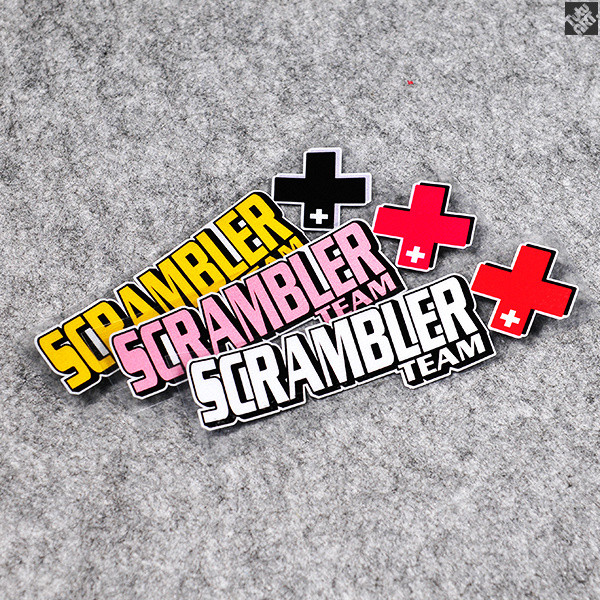 Scrambler Retro Style Motorcycle Fuel Tank Sticker Climber Body ...