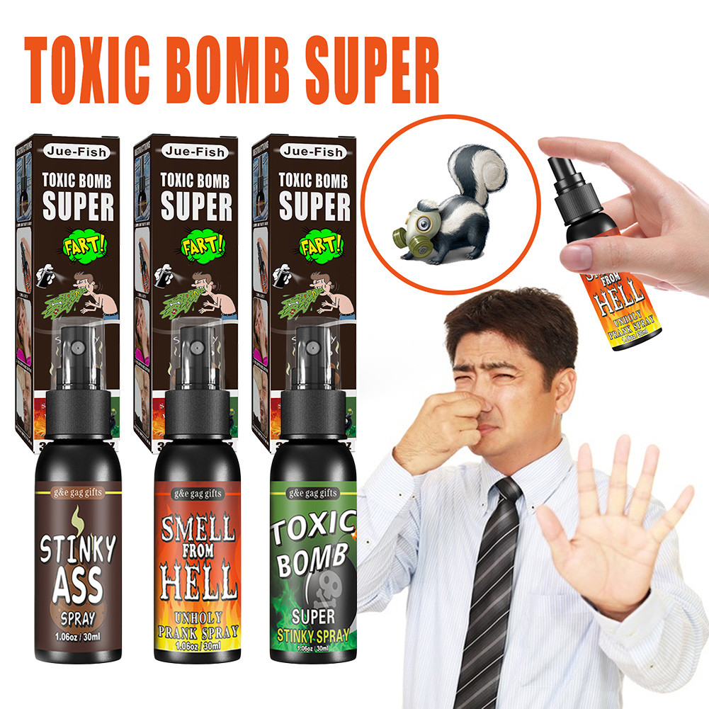 Yolanda9 30ml Fart Gag Spray Prank Joke Plastic Stinky Gas Party ...