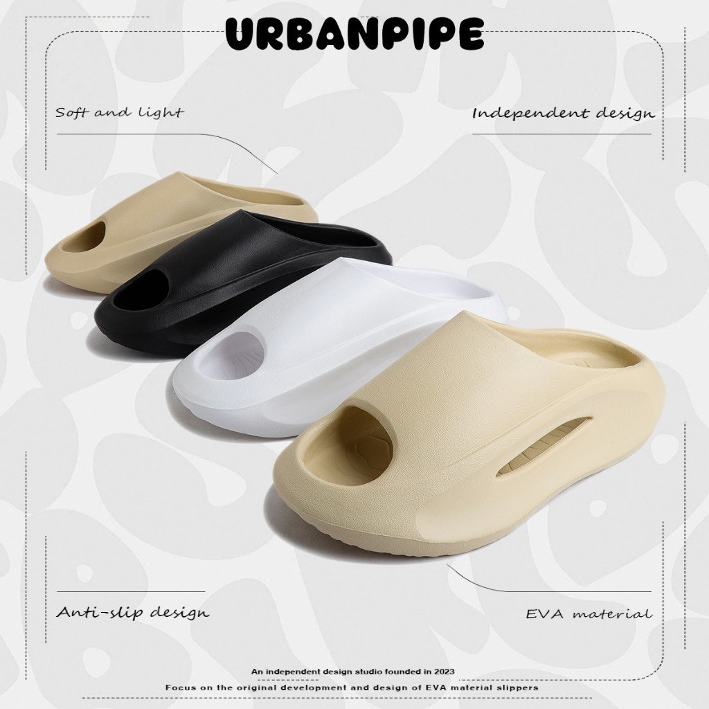 URBANPIPE Thick Sole Comfy Slippers For Men Non-Slip Soft Stylish ...