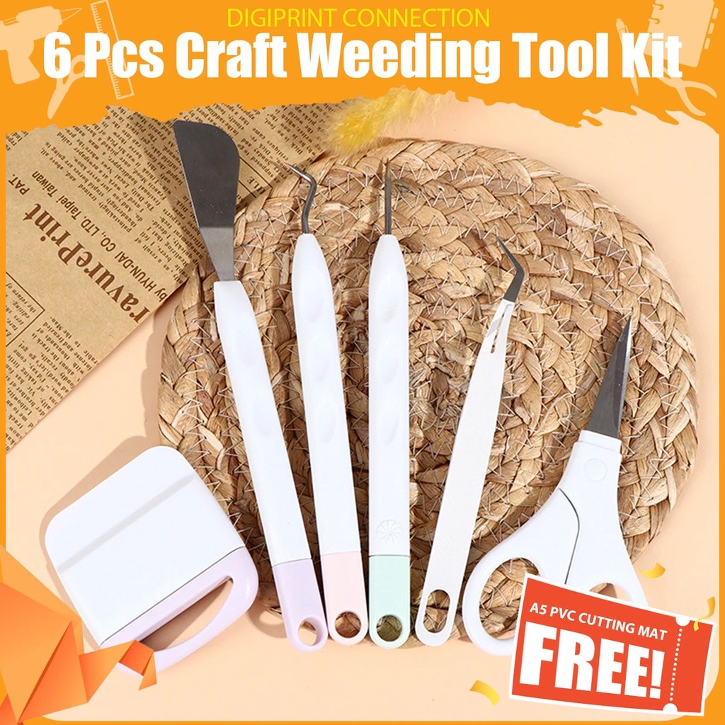 6pcs Craft Weeding Tool Kit Vinyl Weeding Tools Set Precision Craft ...