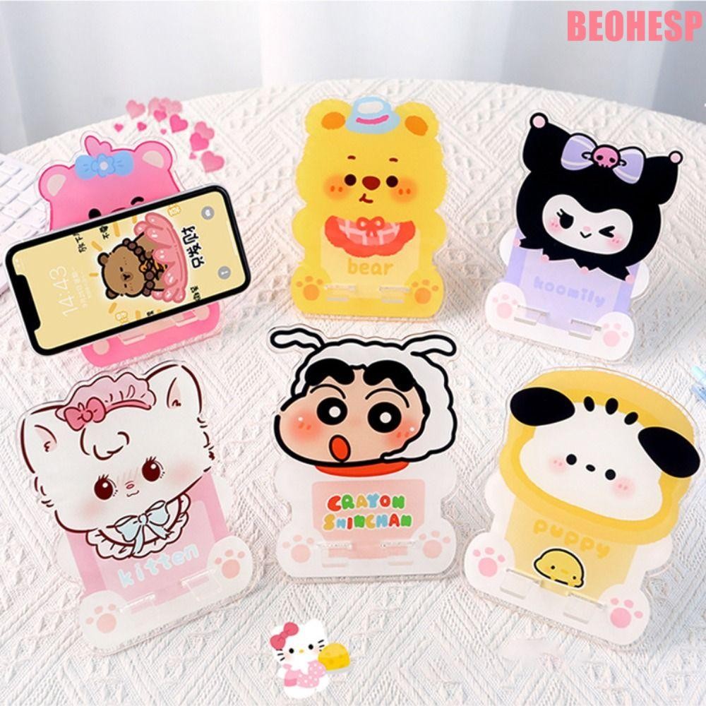 BEOHESP Butter Bear Phone Holder, Capybara Crayon Shin-chan Cell Phone ...