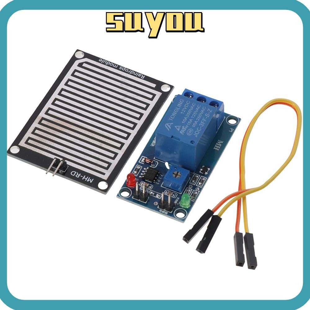 SUYO Rain Dectection Module, Adjustable 12V Raindrops Sensor, Raindrop ... SUYO Rain Dectection Module, Adjustable 12V Raindrops Sensor, Raindrop ...