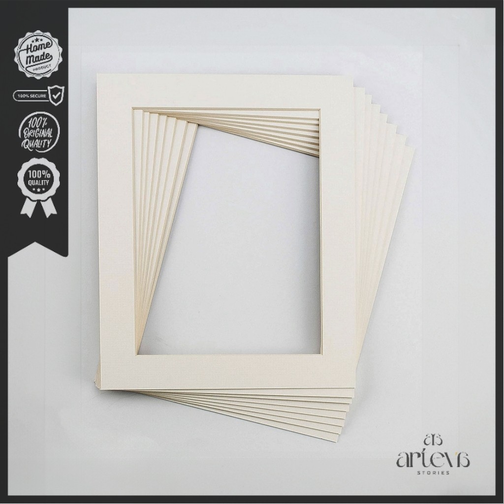 PUTIH Matboard only - Custom Additional White Matboard (boarding line ...