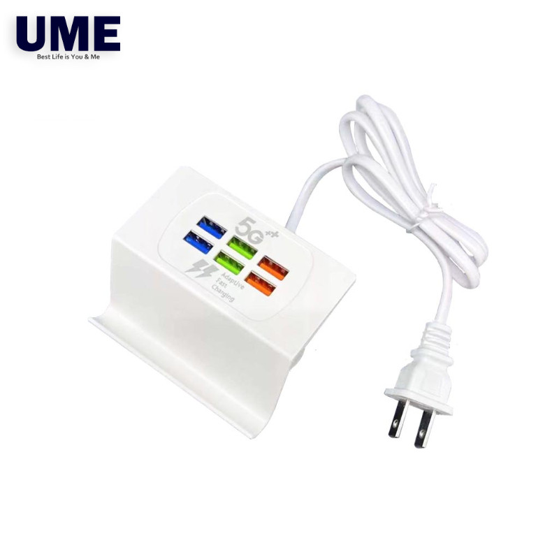 USB 6 Ports High Speed Socket 3.1A US Plug Stand Charger Charging ...